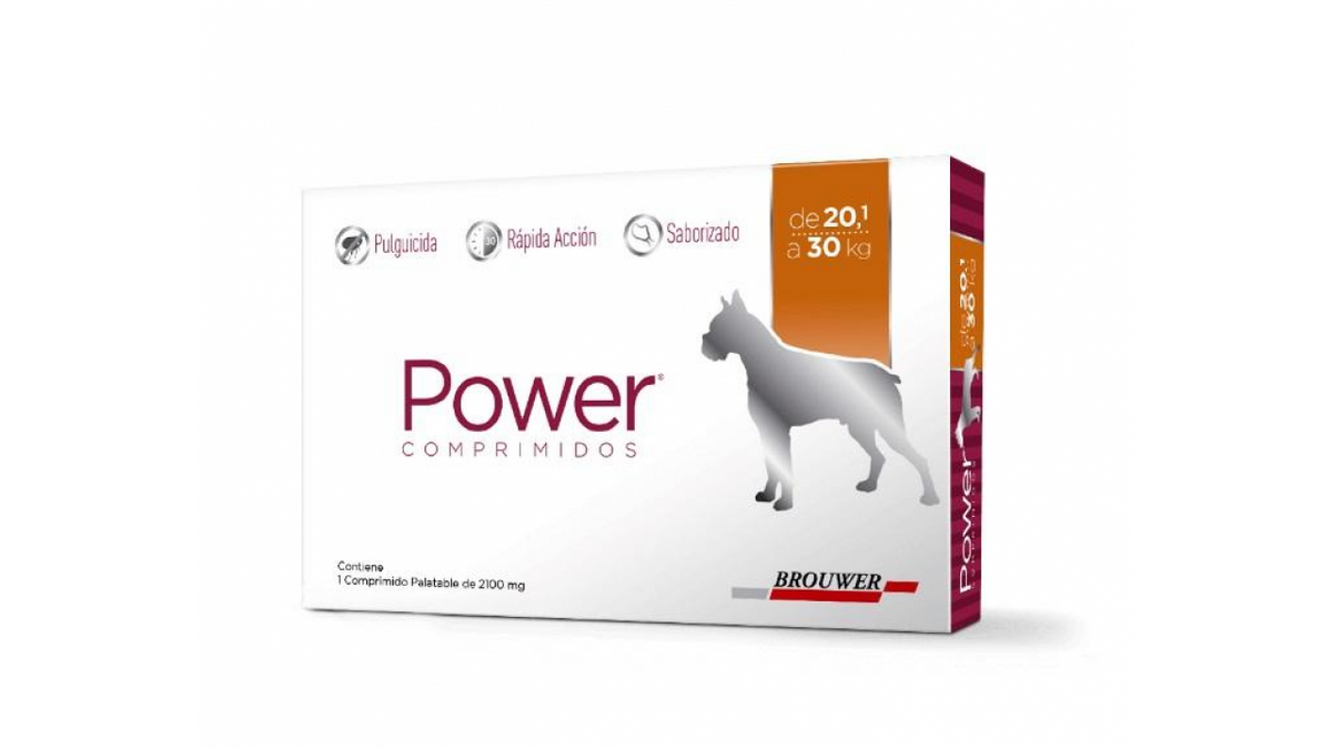 Pastilla Antipulgas Power Brouwer Perros (20 a 30Kg) – MundoCanino